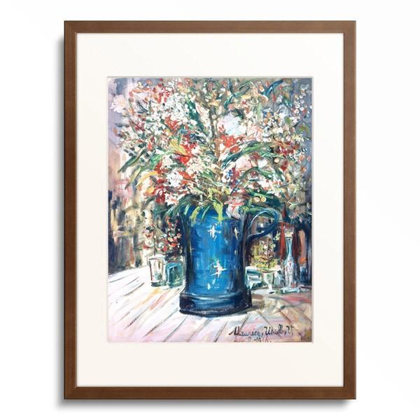 作家名： モーリス・ユトリロ ( 1883年 - 1955年 ) フランスの画家ジャンル： エコール・ド・パリArtist: Utrillo, Maurice,1883-1955 Imagetitle: Blumenvase auf ein...