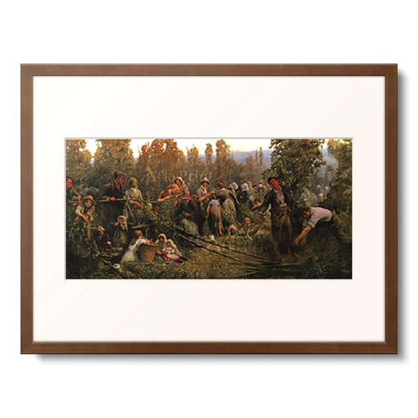 Artist:  Sephton, George Harcourt,tatig1885-1902 Imagetitle:  Hopfen-Ernte in Kent. 1891. Location:  Christie's Images Ltd