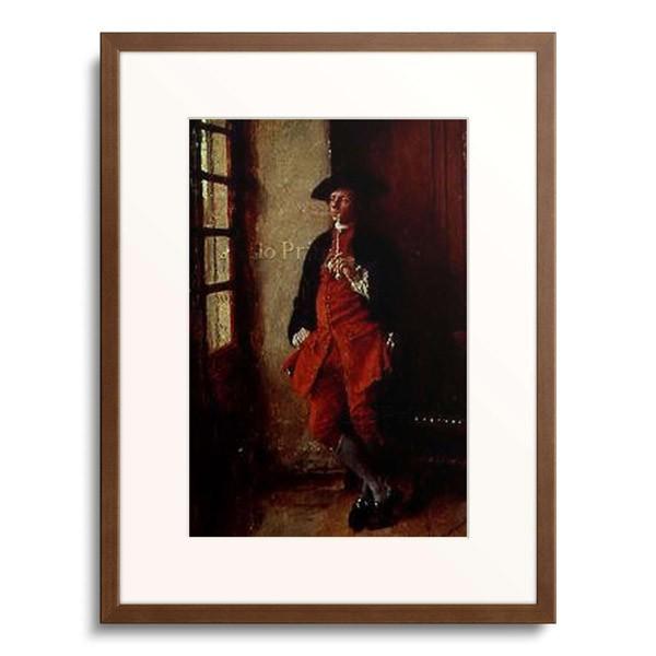 Artist:  Meissonier, Ernest,1815-1891 Imagetitle:  Der Pfeifenraucher. 1850. Location:  St. Petersburg, Hermitage