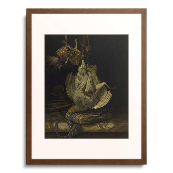 作家名:エウィレム・ファン・エールストArtist:Aelst, Willem van,1626-1683 Imagetitle:Hunting still life with dead bird. 1671. 所蔵:Schwerin, S...