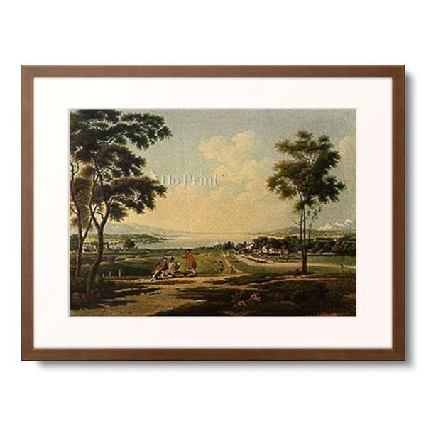 作家名:作者不明Artist:Anonymous Imagetitle:Blick von den Genfer Schanzen auf den Genfer See. 所蔵:Schwerin, Staatliches Museum