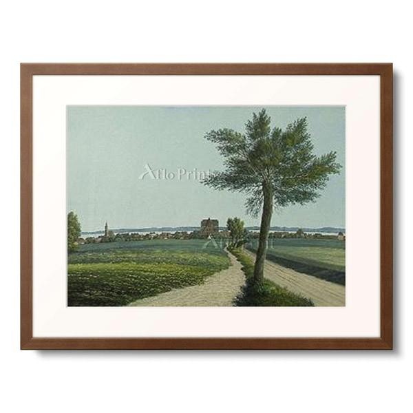 Artist:  Barth, Wilhelm,19.Jahrh. Imagetitle:  Schwerin von der Abendseite. Location:  Schwerin, Staatliches Museum