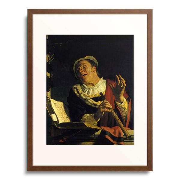 作家名:ヘラルト・ファン・ホントホルストArtist:Honthorst, Gerrit van 1590-1656 Imagetitle:Der Flotenspieler. Dimensions:107,5 x 85,5 cm 所蔵:S...