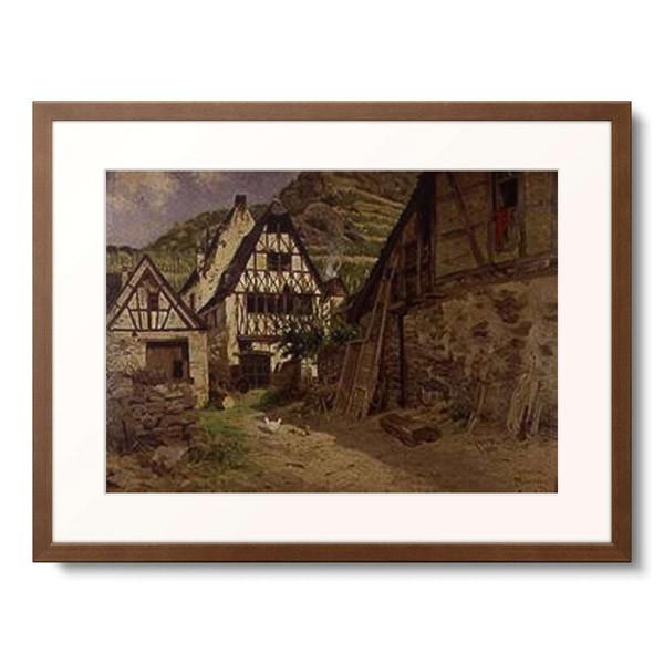 Artist:  Malchin, Carl,1838-1923 Imagetitle:  Das Rathaus in Moselkern. 1874. Location:  Schwerin, Staatliches Museum