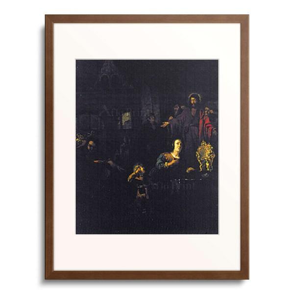 Artist:  Metsu, Gabriel,1629-1667 Imagetitle:  Das Scherflein der armen Witwe. Um 1655. Dimensions:  80,4 x 64,6 cm Medi...