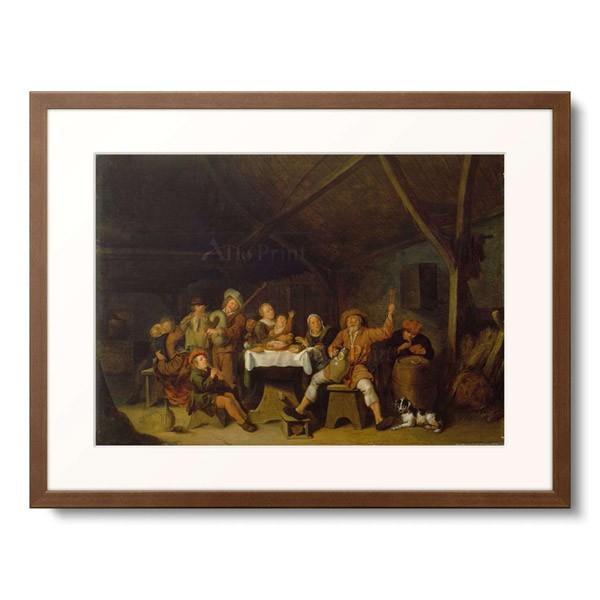 Artist:  Molenaer, Jan Miense,1610-1668 Imagetitle:  Gay gathering of peasants. Dimensions:  60 x 82,5 cm Medium:  Oil/W...