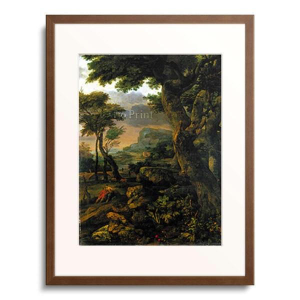 Artist:  Neer, Eglon Hendrik van der,1634-1703 Imagetitle:  Bergige Waldlandschaft. 1700. Dimensions:  70,5 x 54 cm Medi...