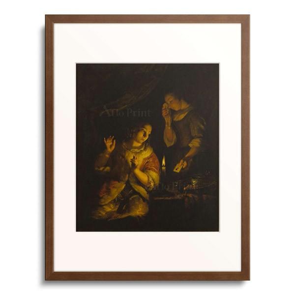 Artist:  Netscher, Caspar,1635/36-1684 Imagetitle:  Der Brief mit dem schwarzen Siegel. 1665 Dimensions:  30,9 x 26,5 cm...