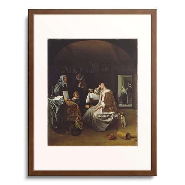 作家名:ヤン・ステーンArtist: Steen, Jan,1625/26-1679 国籍:オランダImagetitle:Lovesick woman. Dimensions: 62,5 x 52 cm 所蔵:Schwerin, Staat...