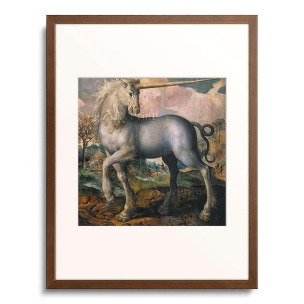 Artist:  Vos, Paul de,1592/95-1678 Imagetitle:  Unicorn. 1572. Dimensions:  13,7 x 13,6 cm Medium:  wood Location:  Schw...