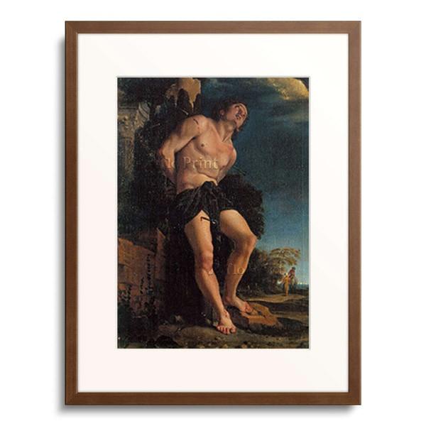 作家名:ルドヴィコ・カラッチバロックArtist:Carracci, Lodovico,1555-1619 Imagetitle:Der hl.Sebastian. Dimensions:62 x 46 cm 所蔵:Leipzig, Mus...