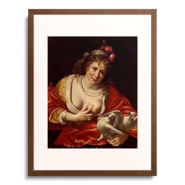 Artist:  Moreelse, Paulus,1571-1638 Imagetitle:  Venus, zwei Tauben nahrend. Dimensions:  85 x 69 cm Location:  Leipzig,...
