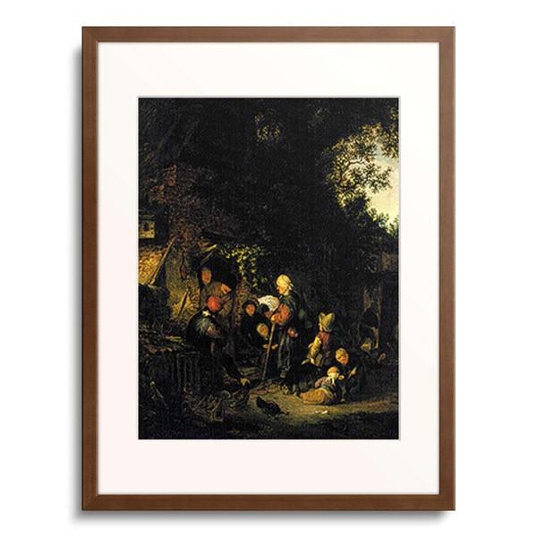 Artist:  Ostade, Adriaen van,1610-1685 Imagetitle:  Bauerliche Genreszene. 1644. Dimensions:  45 x 35,5 cm Medium:  Oil/...