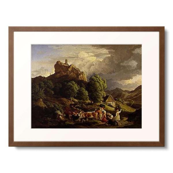 Artist:  Richter, Ludwig,1803-1884 Imagetitle:  Aufziehendes Gewitter am Schreckenstein. 1835. Dimensions:  88 x 115,3 c...