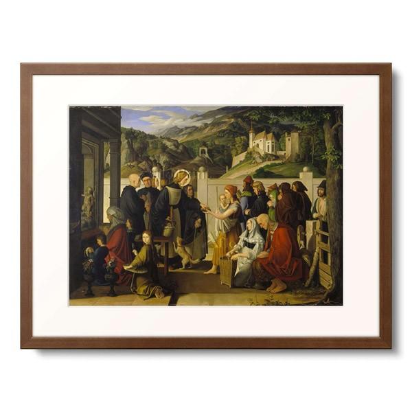 Artist:  Schnorr von Carolsfeld, Julius,1794-1872 Imagetitle:  St. Roch giving alms. 1817 Dimensions:  94 x 129 cm Locat...