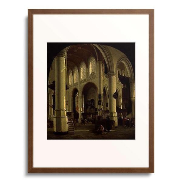 Artist:  Vliet, Hendrik Cornelisz van,1611-1675 Imagetitle:  Inneres der Alten Kirche in Delft. 1659. Dimensions:  76,5 ...