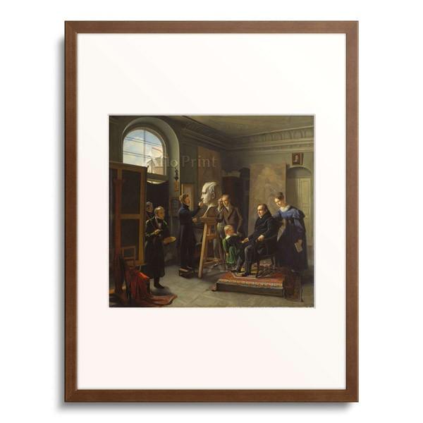 Artist:  Vogel von Vogelstein, Carl Christian,1788-1868 Imagetitle:  Ludwig Tieck, von David d'Angers portratiert. 1834....