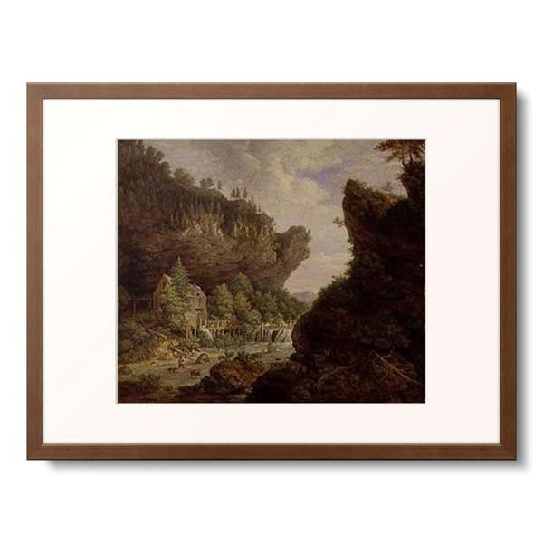 作家名:ヨハン・ヤーコプ・ドーナーArtist:Dorner d.J., Johann Jakob 1775-1852 Imagetitle:Muhle am Gebirgsbach. 1830. Dimensions:44,5 x 54 ...