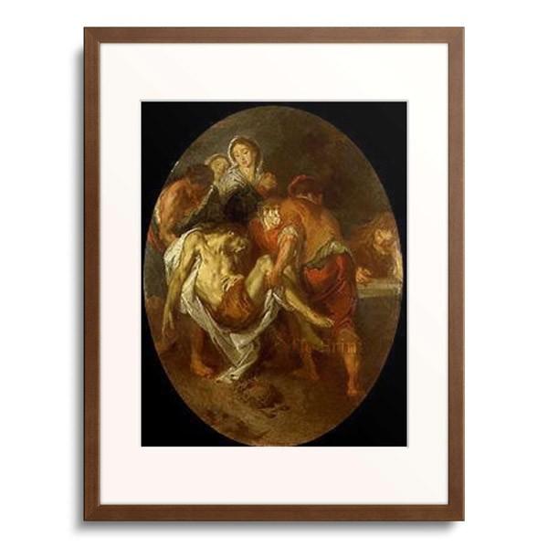 Artist:  Bazzani, Giuseppe,um1690-1769 Imagetitle:  Grablegung Christi. Dimensions:  105,5 x 80 cm oval Location:  Leipz...