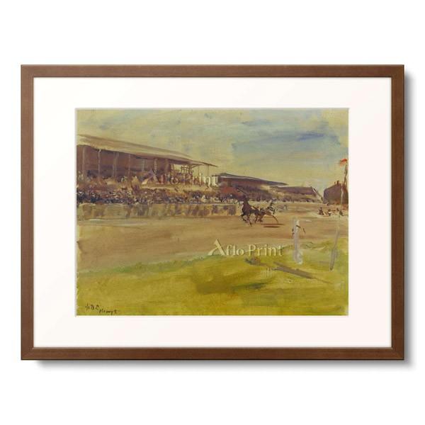 作家名:マックス・スレフォークト (1868年-1932年)国籍:ドイツ ジャンル:印象派 Artist: Slevogt, Max,1868-1932 Imagetitle:Horse racing track in Ruhleben. ...