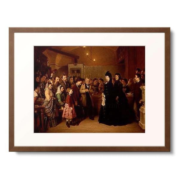 Artist:  Mansfeld, August,1816-1901 Imagetitle:  Besuch der Kaiserin Elisabeth in einer Volkskuche. 1876. Location:  Wie...