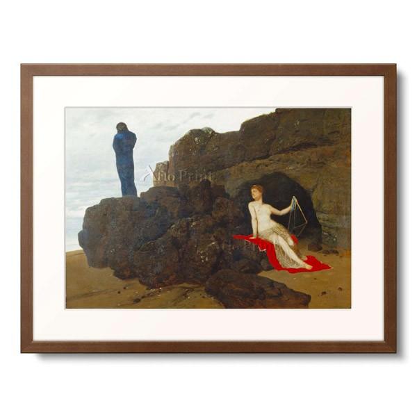 作家名:アルノルト・ベックリン  ( 1827年 - 1901年 ) 国籍:スイス ジャンル:象徴主義 Artist: Bocklin, Arnold,1827-1901 Imagetitle:Ulysses and Calypso. 18...