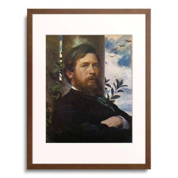 作家名:アルノルト・ベックリン  ( 1827年 - 1901年 ) 国籍:スイス ジャンル:象徴主義 Artist: Bocklin, Arnold,1827-1901 Imagetitle:Selbstbildnis 1875/76. ...