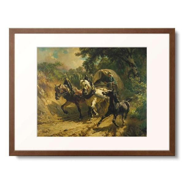 Artist:  Koller, Rudolf,1828-1905 Imagetitle:  Planwagen in einem Hohlweg. Location:  Basel, Kunstmuseum