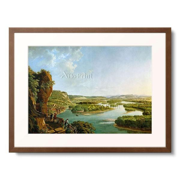 Artist:  Birmann, Peter,1758-1844 Imagetitle:  View from the Isteiner Klotz up the Rhine to Basel. Ca. 1819 Dimensions: ...