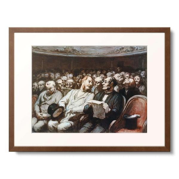 作家名:オノレ・ドーミエ ( 1808年 - 1879年 )国籍:フランス ジャンル:写実主義 ロマン派 Artist: Daumier, Honore,1808-1879 Imagetitle:At the theatre. Dimens...