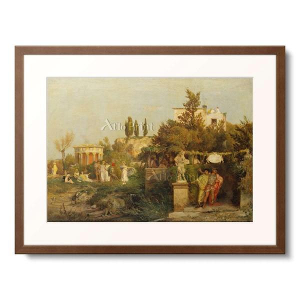 作家名:アルノルト・ベックリン  ( 1827年 - 1901年 ) 国籍:スイス ジャンル:象徴主義 Artist: Bocklin, Arnold,1827-1901 Imagetitle:Altromische Weinschenke...