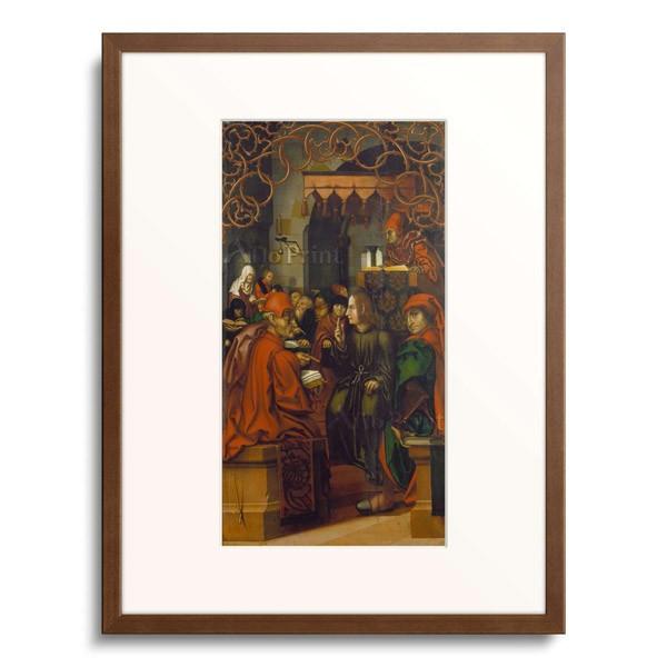 作家名:エハンズ・フライArtist:Fries, Hans,ca. 1465 - after 1518 Imagetitle:Jesus Christ, aged twelve, among the scribes. 所蔵:バーゼル市立美...