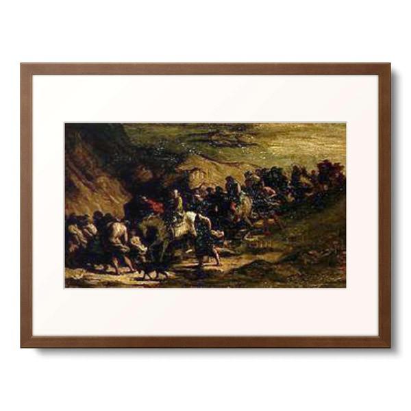 作家名:オノレ・ドーミエ ( 1808年 - 1879年 )国籍:フランス ジャンル:写実主義 ロマン派 Artist: Daumier, Honore,1808-1879 Imagetitle:Die Fluchtenden. Dimen...
