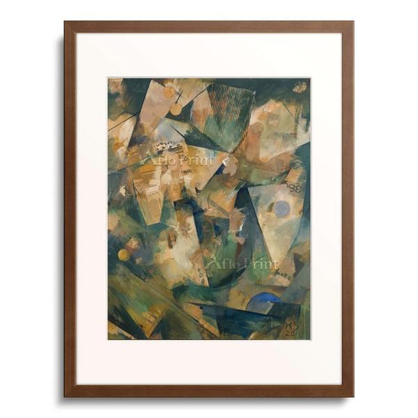 Artist:  Schwitters, Kurt,1887-1948 Imagetitle:  Spring motif. Merzbild 20 B. 1920 Dimensions:  mit Rahmen (framed): 102...