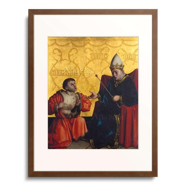 Artist:  Witz, Konrad,1400/10-1445 Imagetitle:  Antipater in front of Julius Caesar. About 1435 Dimensions:  85,5 x 69,5...