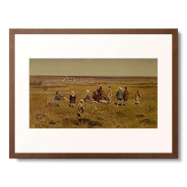 Artist:  Stjepanoff, Alexej,1815 -(?) Imagetitle:  Die Kraniche ziehen. 1891. Location:  Moscow, Tretyakov Gallery