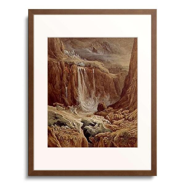 Artist:  Birmann, Samuel,1793-1847 Imagetitle:  Wasserfall zwischen zwei Gletschern. Location:  Basel, Kunstmuseum
