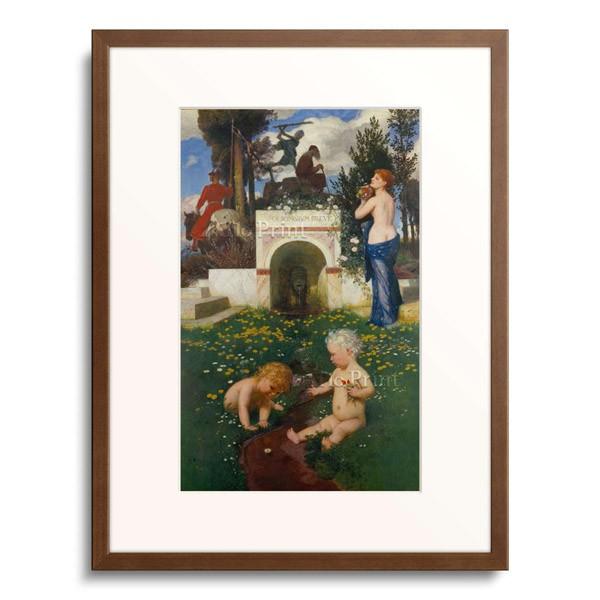 作家名:アルノルト・ベックリン  ( 1827年 - 1901年 ) 国籍:スイス ジャンル:象徴主義 Artist: Bocklin, Arnold,1827-1901 Imagetitle:Vita Somnium Breve. 188...