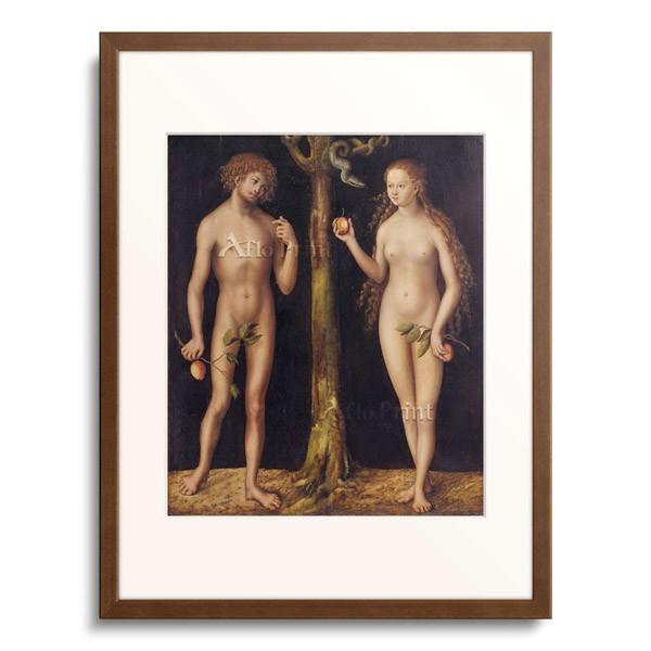作家名： ルーカス・クラナハ (1472年 - 1553年)国籍： ドイツジャンル： 北方ルネサンス Artist:  Cranach the Elder, Lucas,1472-1553 Imagetitle:  Adam and Eve...
