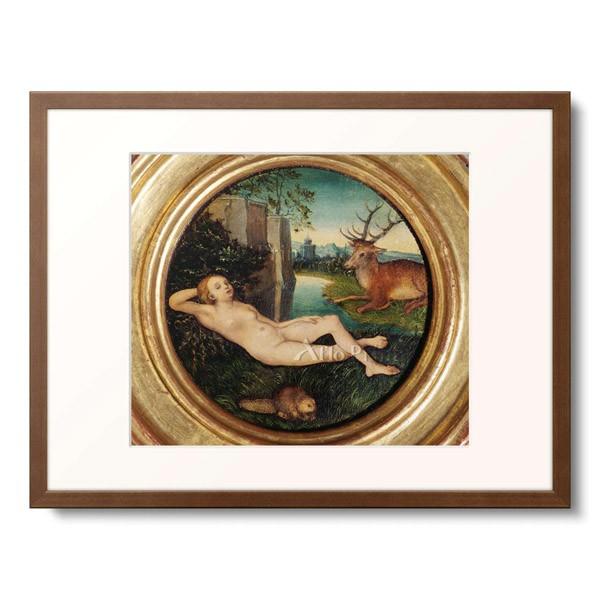 作家名： ルーカス・クラナハ (1472年 - 1553年)国籍： ドイツジャンル： 北方ルネサンス Artist:  Cranach the Elder, Lucas,1472-1553 Imagetitle:  Resting Naia...