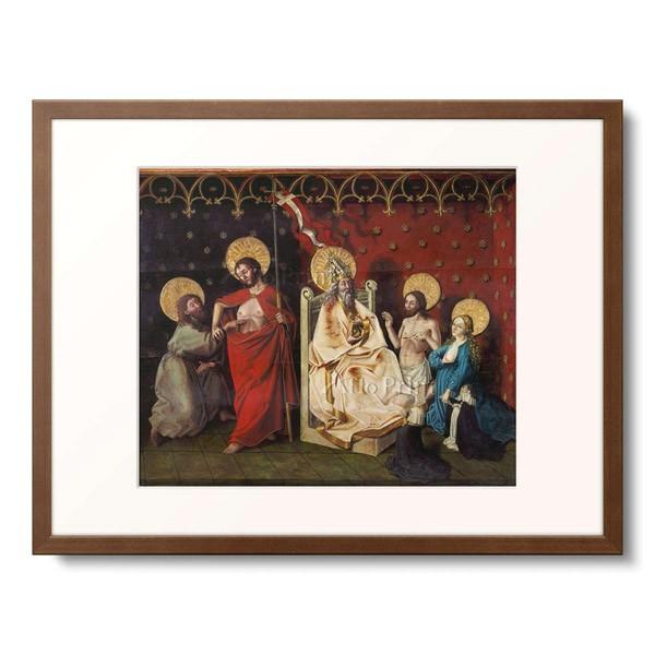 Artist:  Witz, Konrad (Workshop),15th century Imagetitle:  Christus und der unglaubige Thomas, sowie Christus und Maria ...