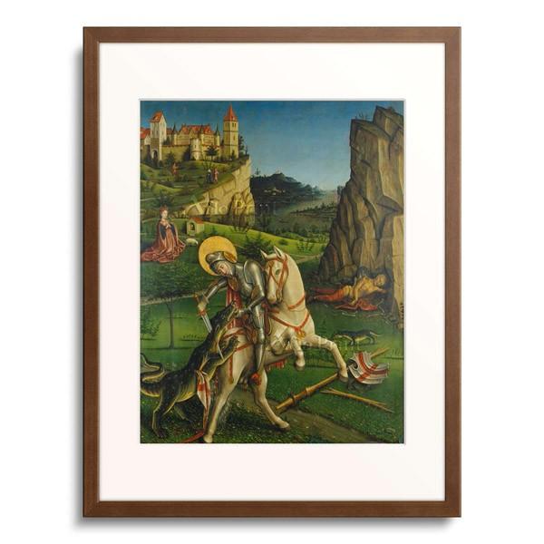 Artist:  Witz, Konrad (Nachfolger),um 1450 Imagetitle:  Der hl.Georg im Kampf mit dem Drachen Location:  Basel, Kunstmuseum
