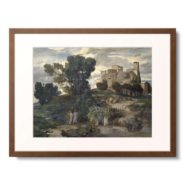 作家名:アルノルト・ベックリン  ( 1827年 - 1901年 ) 国籍:スイス ジャンル:象徴主義 Artist: Bocklin, Arnold,1827-1901 Imagetitle:The Walk to Emmaus. 186...