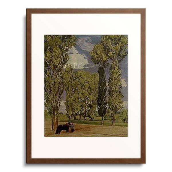 Artist:  Burckhardt, Paul,1880 - Imagetitle:  Pappeln bei Markt. 1904. Location:  Basel, Kunstmuseum