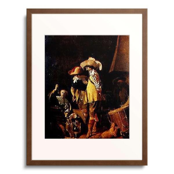 Artist:  Duyster, Wilhelm Cornelisz,1598/99-1635 Imagetitle:  Zwei Offiziere lassen sich Schmuck und kostbare Gerate zei...