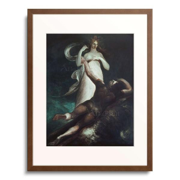 作家名:ヨーハン・ハインリヒ・フュースリーロマン主義Artist:Fuseli, Johann,Heinrich 1741-1825 Imagetitle:Leukothea uberreicht dem schiffbruchigen O...