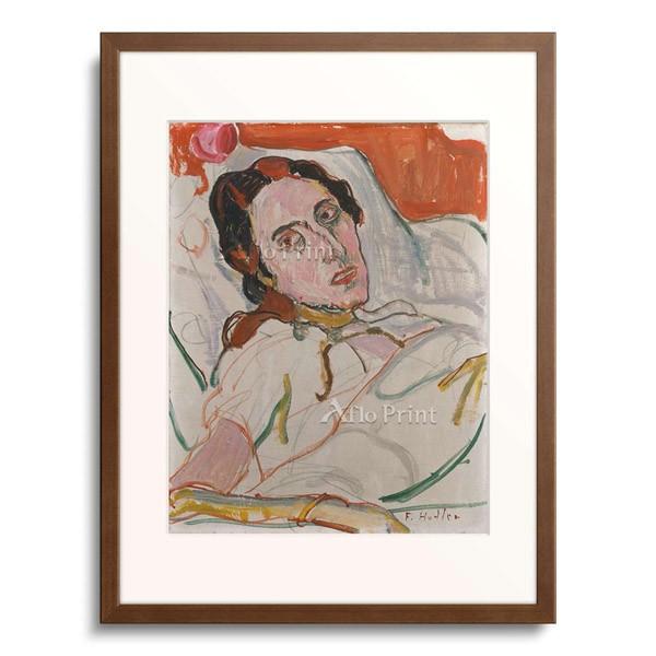 作家名: フェルディナント・ホドラー  ( 1853年 - 1918年 ) 国籍:スイス ジャンル　: 世紀末芸術  Artist: Hodler, Ferdinand,1853-1918 Imagetitle:Die kranke Val...