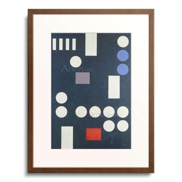 所蔵：バーゼル市立美術館Artist:  Taeuber-Arp, Sophie,1889-1943 Imagetitle:  Composition with rectangles and circles on a black backg...