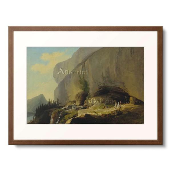 作家名:カスパル・ヴォルフArtist: Wolf, Kaspar,1735-1798 Imagetitle:Excursion to the cave of St. Beatus. 1776. Dimensions: 54 x 82 cm...