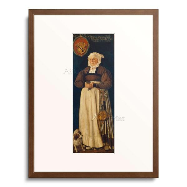 Artist:  Stimmer, Abel,1542-nach1606 Imagetitle:  Portait of Elsbeth Lochmann, wife of Jacob Schwytzer. 1564. Dimensions...